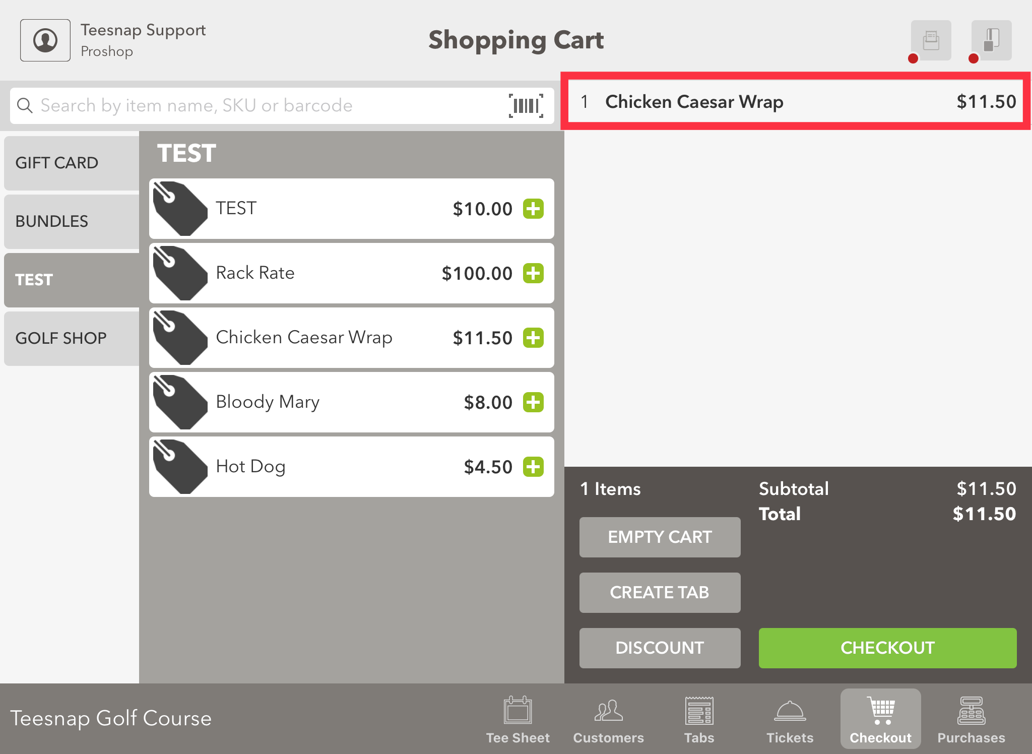 How to add a Custom Modifier Note